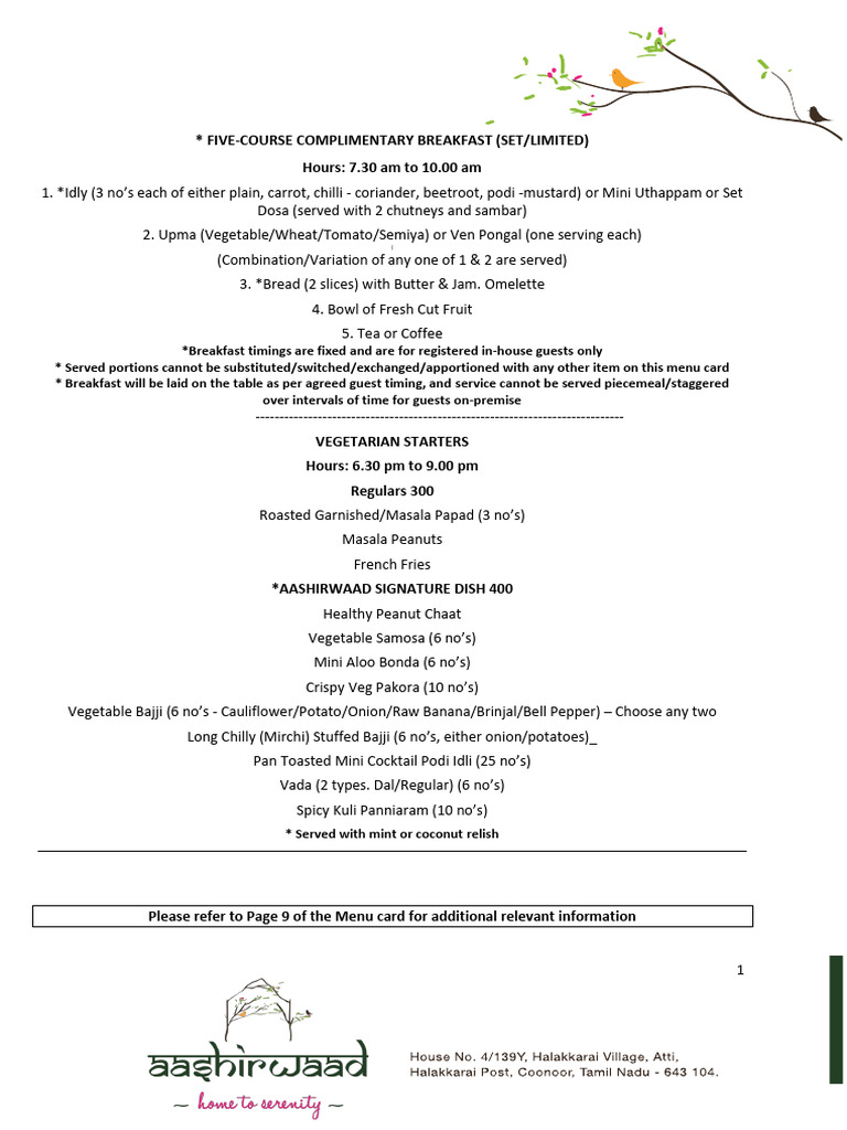 Comprehensive Vegetarian Menu Guide | PDF | Curry | Pickling