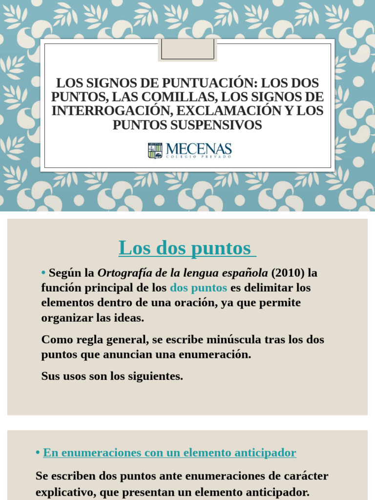 Los Signos de Puntuación 2 | PDF | Comillas | Coma