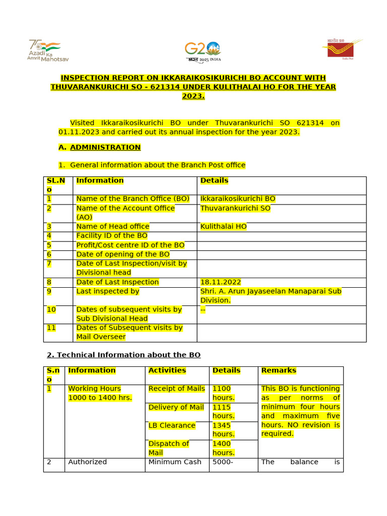 IKK BO IR 2023 | PDF | Receipt | Postage Stamp