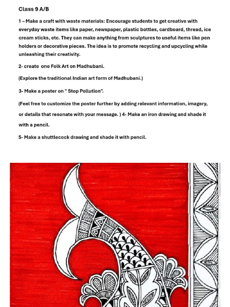 Class 9 Art H.O | PDF