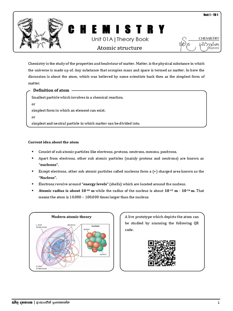 Unit 1A Theory Book (Atomic Structure Note) - EM 2 - 240520 - 213517 ...