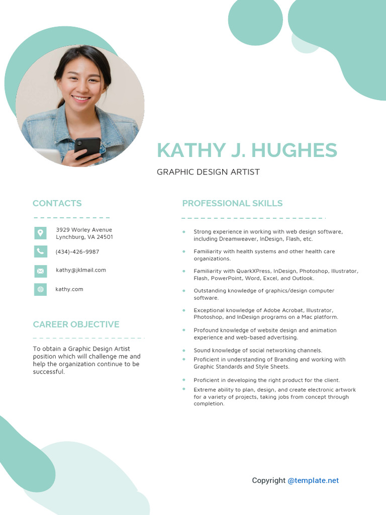 Software Design Artist Resume A4 | PDF | Adobe In Design | Graphic Design