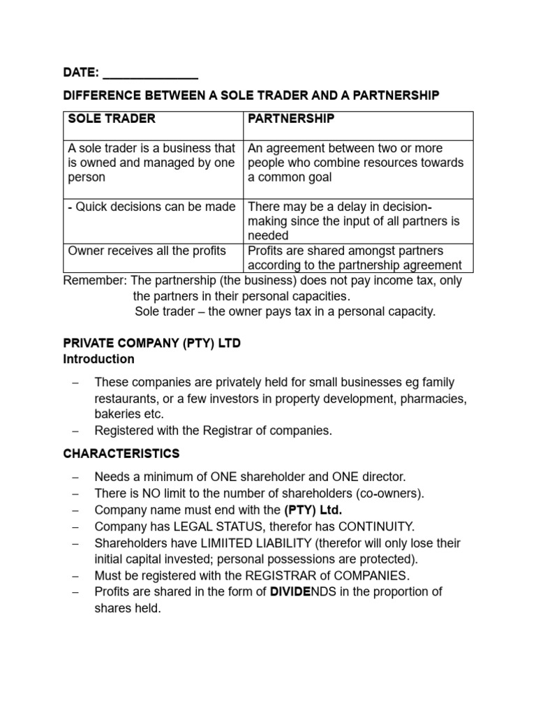 Forms of Ownership | PDF | Cooperative | Partnership