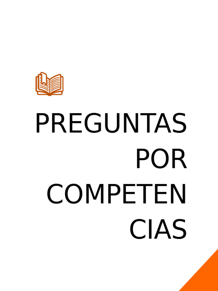 PREGUNTA POR COMPETENCIAS | PDF