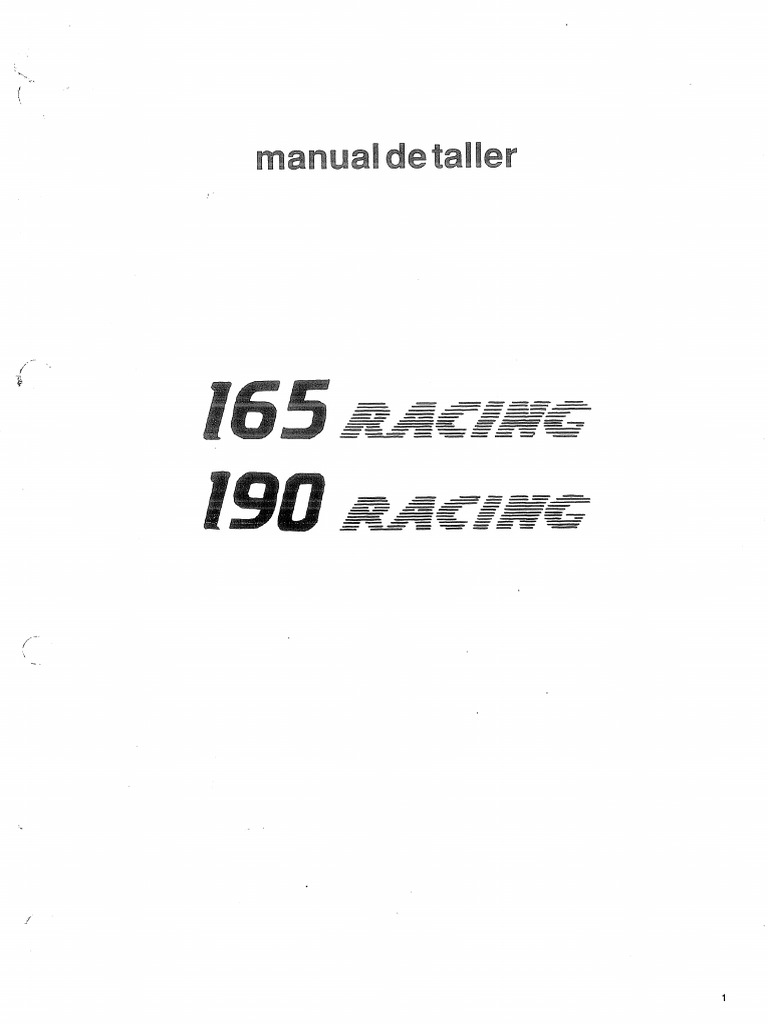 Lamborghini 165-190 Racing | PDF
