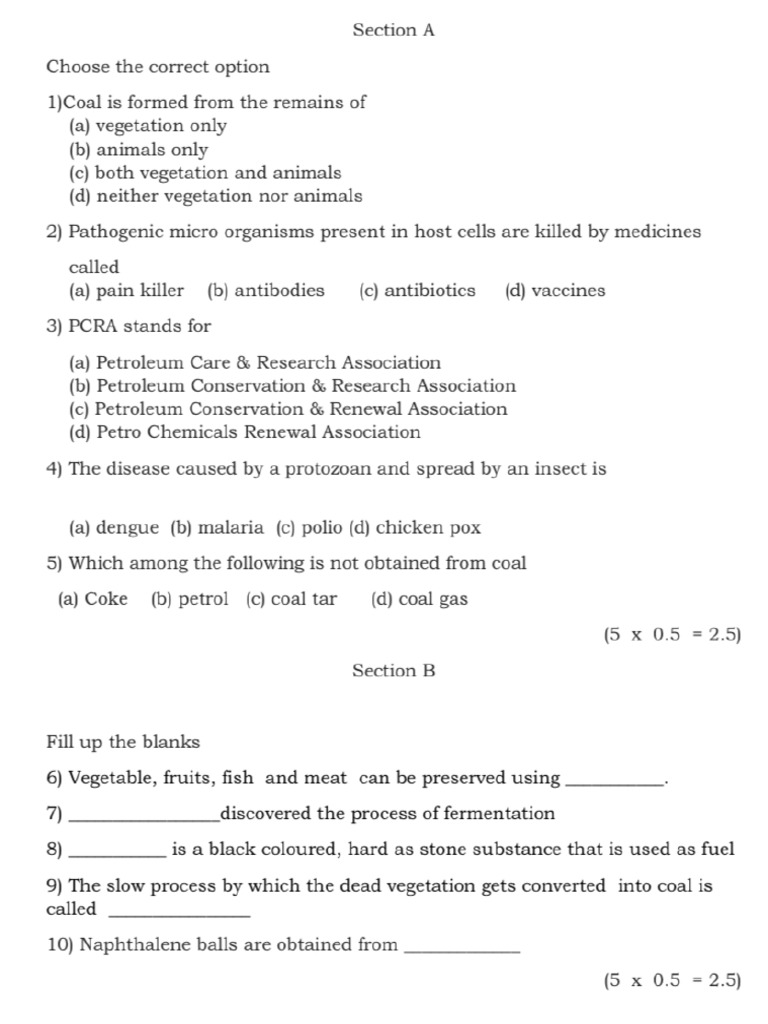 Science-Previous Year Sample Paper | PDF
