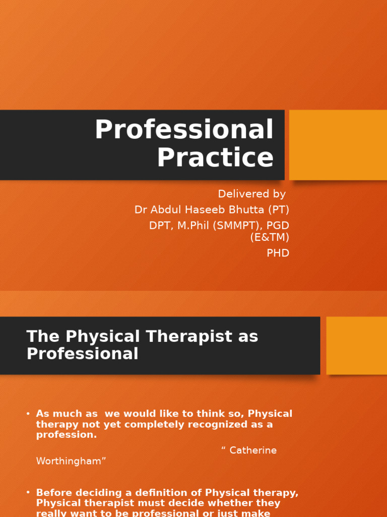Professional Practice 1 Lecture | PDF | Autonomy | Profession