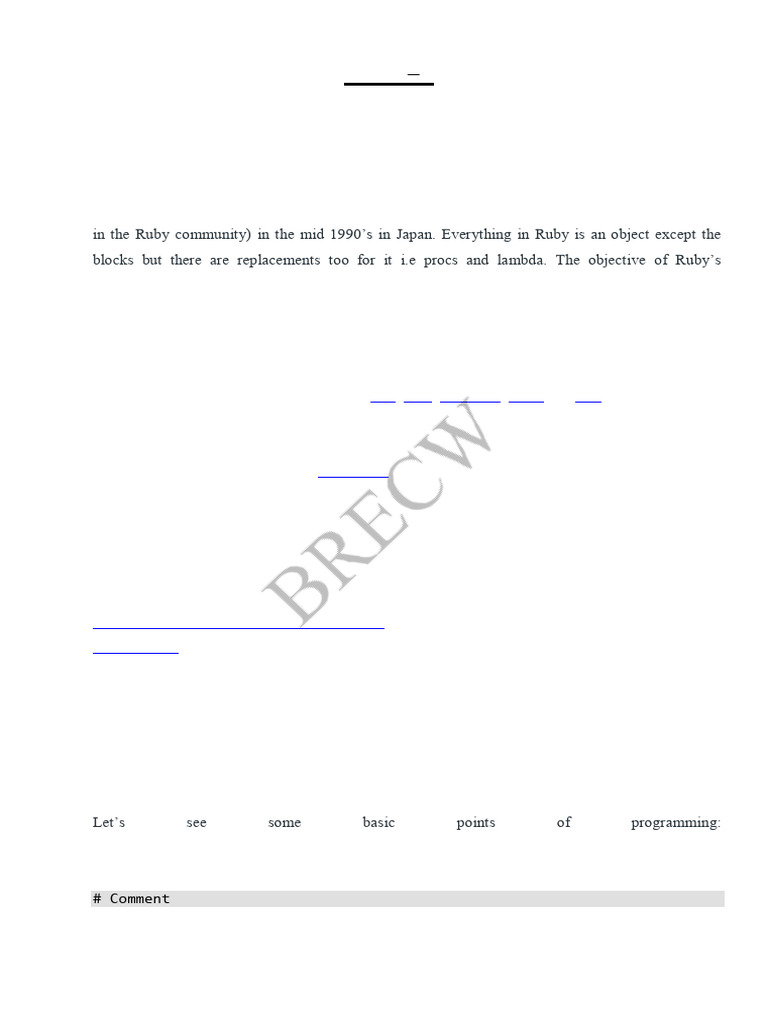 SL Unit-I | PDF | Ruby On Rails | Model–View–Controller