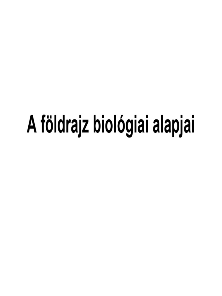 A_foldrajz_biologiai_alapjai | PDF