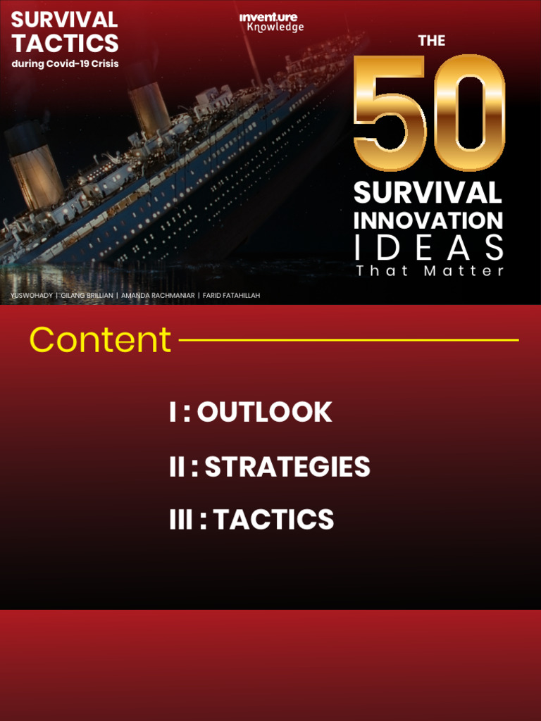 Ebook Survival Tactics During Covid-19 Crisis PDF | PDF