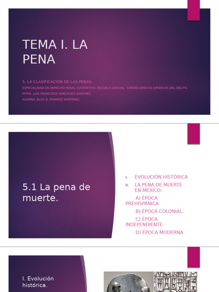 Clasificación de Las Penas. | PDF | Pena capital | Derecho penal