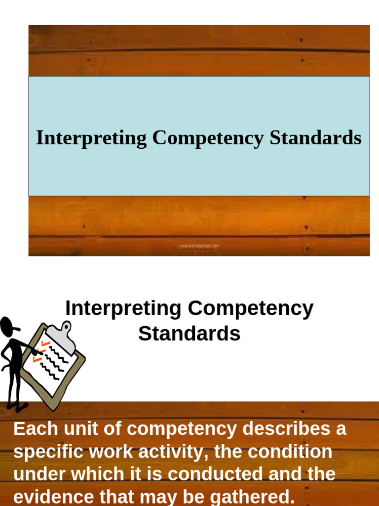 Interpreting Competency Standards | PDF | Information | Evaluation