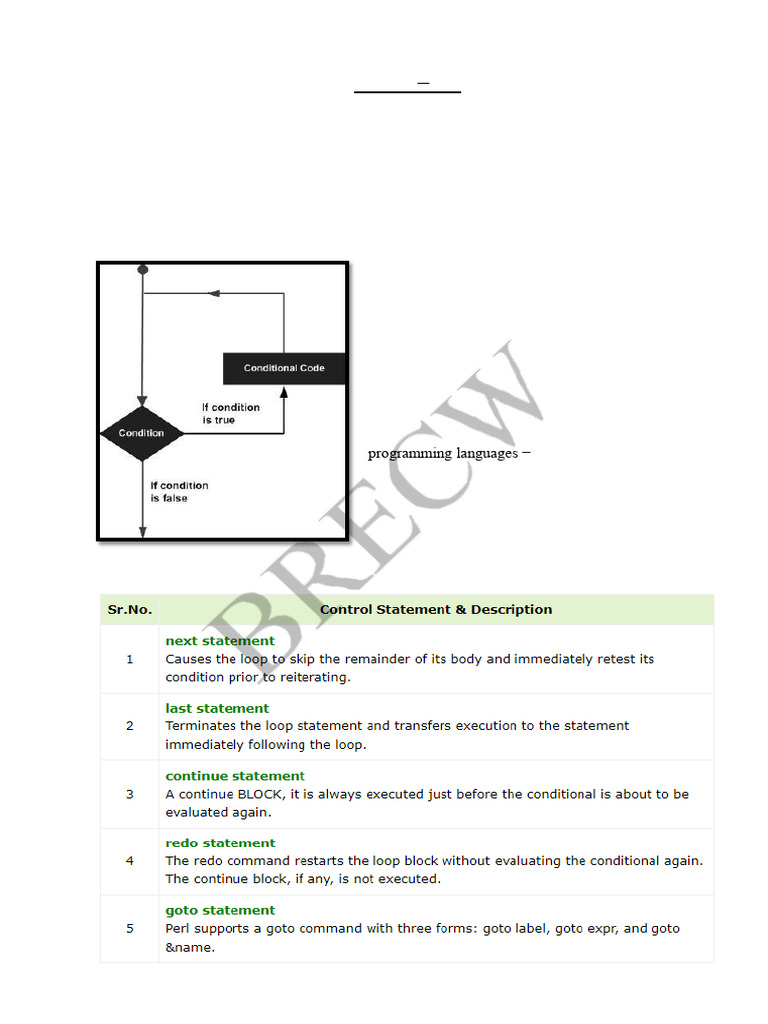 Advanced Perl: Looping, Pack/Unpack Functions | PDF | World Wide Web ...