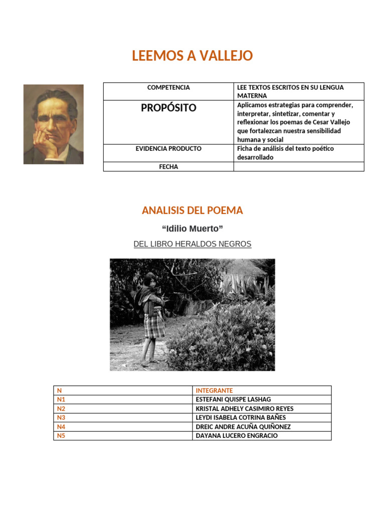 Análisis del poema "Idilio Muerto" | PDF | Poesía | Rima