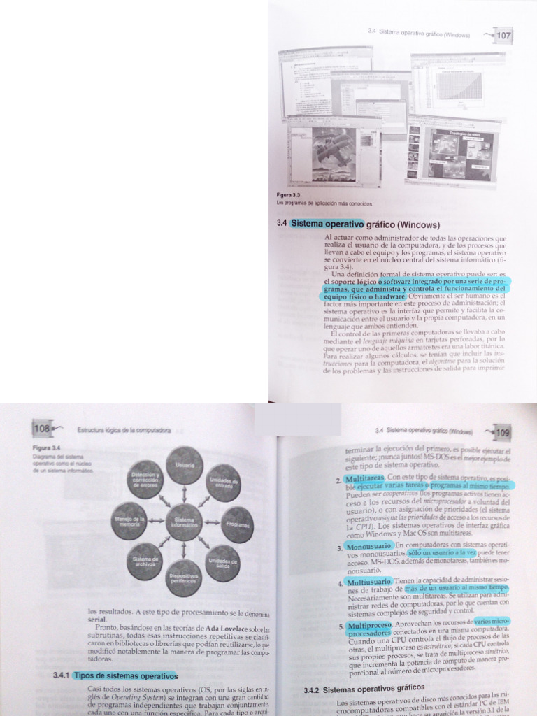 Tema 1 - Ferreyra - Informatica para Cursos de Bachillerato, Cap.3.4 y 3.5 | PDF
