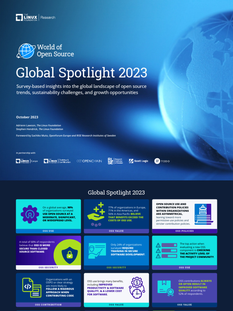 World of Open Source Global Spotlight 2023 - Report | PDF | Operating ...