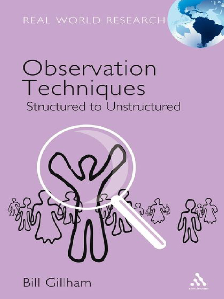 Observation Techniques Structured To Unstructured Compress | PDF | Self ...