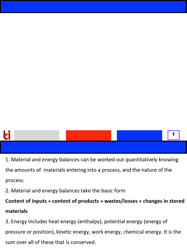 Energy and Mass Balance | PDF | Stoichiometry | Combustion