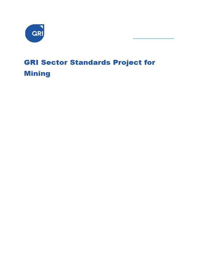 Gri Mining WG Member Bios | PDF | Mining | Sustainability