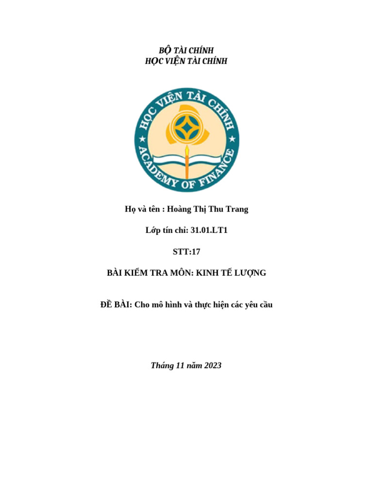 bài kiểm tra KTL | PDF