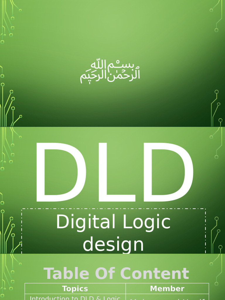 PresentationDLD | PDF | Logic Gate | Digital Electronics