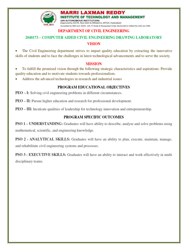 Cad Lab | PDF | Engineering | Computer Aided Design