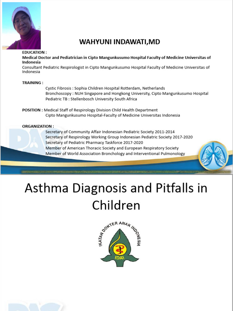 Modul Pitfalls in Asthma Diagnosis in Children | PDF | Asthma | Cough