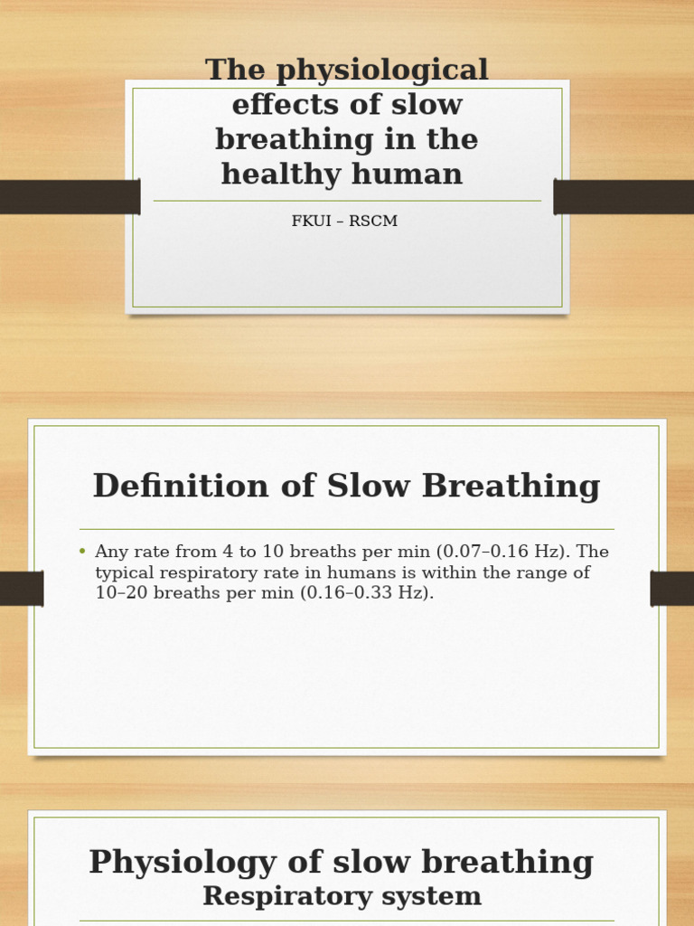 Slow Breathung | PDF | Breathing | Respiratory System
