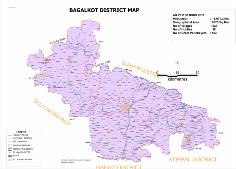 Bagalkot District Map | PDF