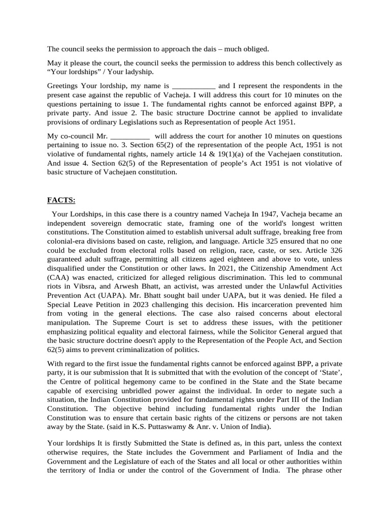 Speech Respondent | PDF | Governance | Government