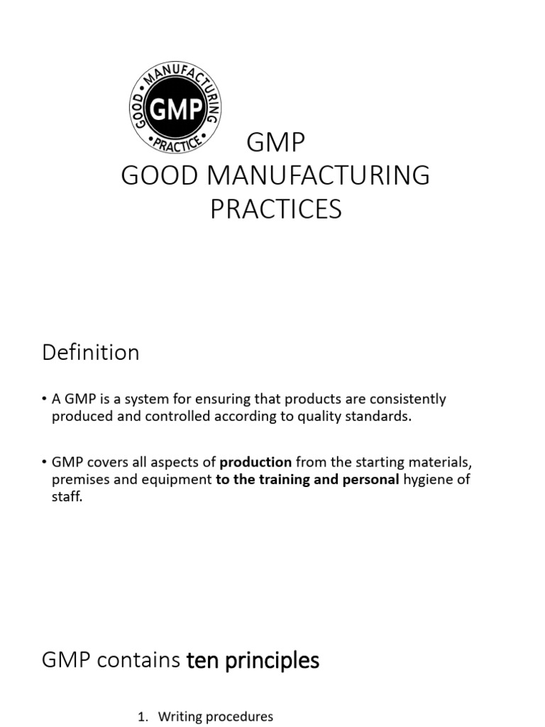 GMP & GHP | PDF | Hygiene | Food Safety