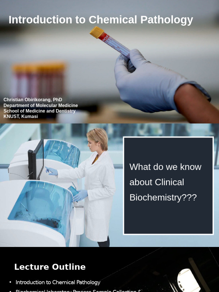 Introduction To Chemical Pathology 2022 | PDF | Pathology | Medical ...