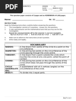 Grade 12 Euclidean Geometry notes | PDF | Circle | Line (Geometry)