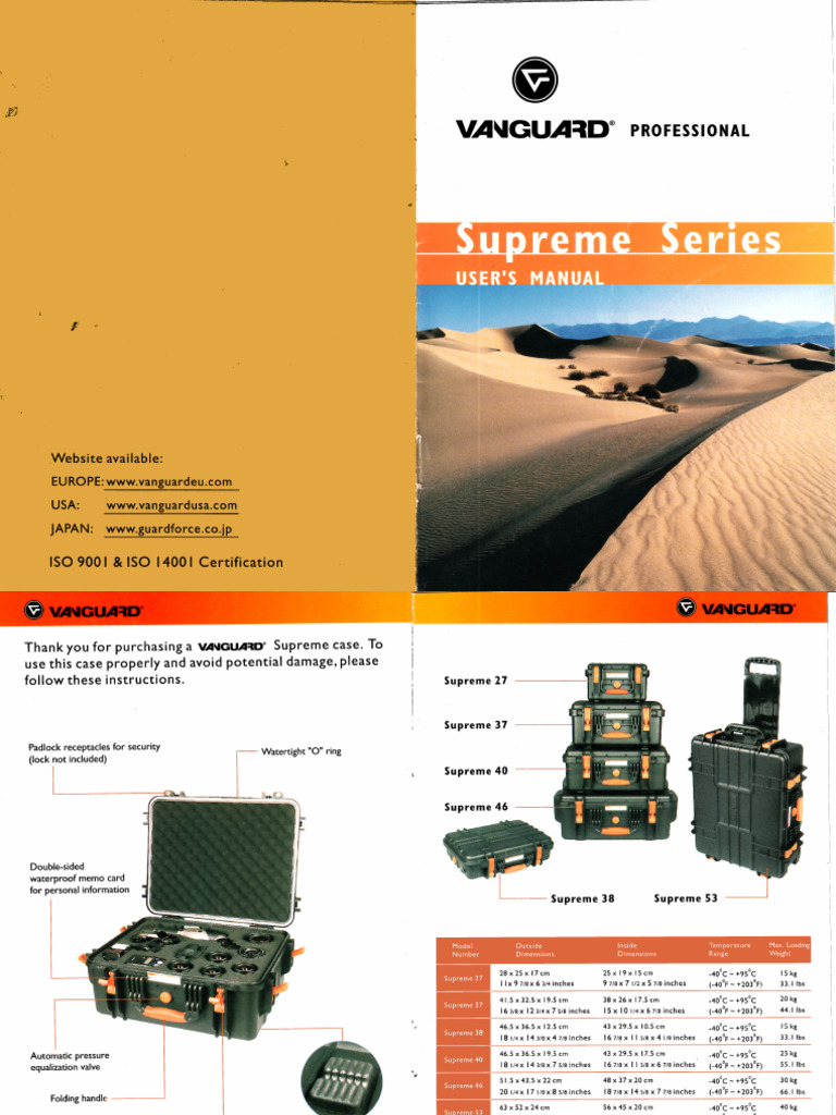 Supreme Series Users Manual | PDF