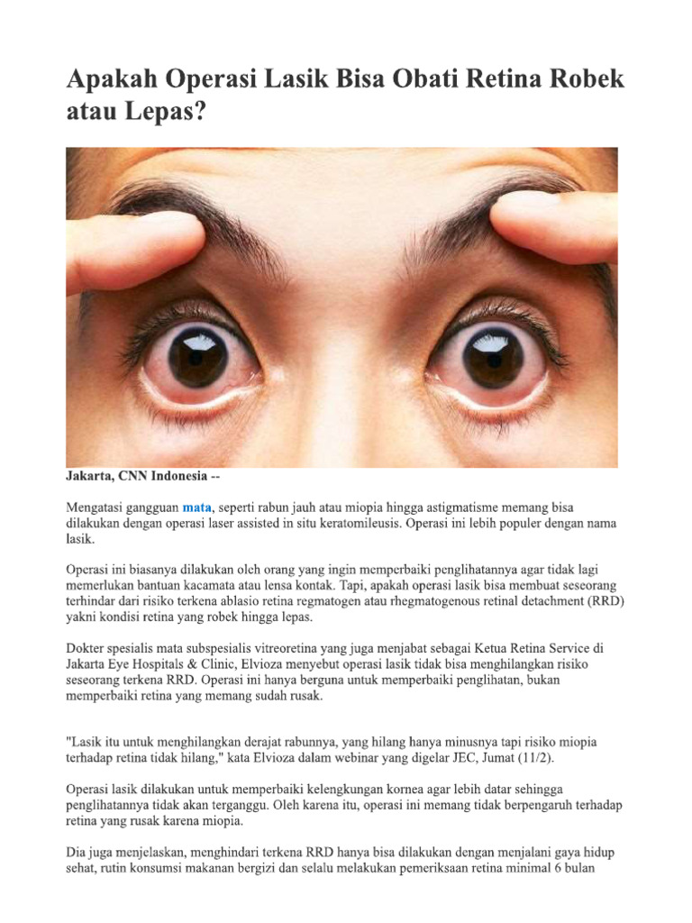 Apakah Operasi Lasik Bisa... | PDF