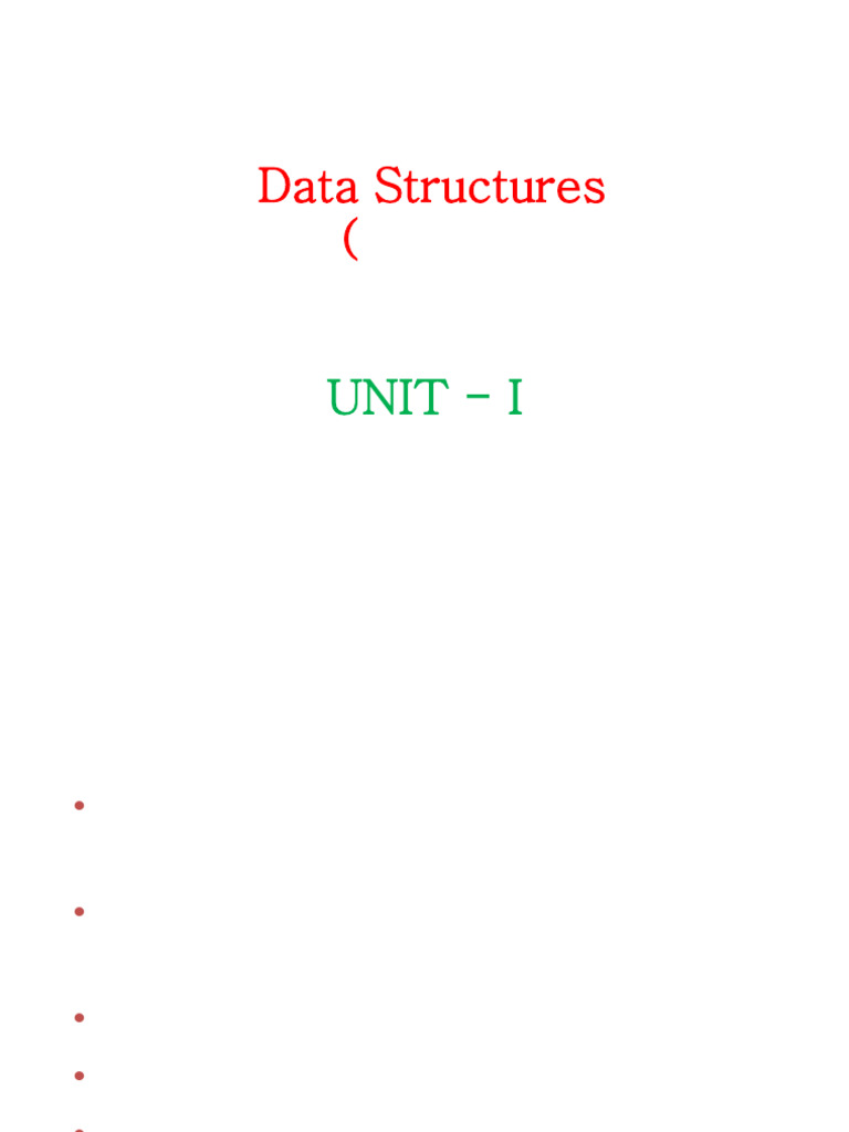 DS_UNIT I | PDF | Pointer (Computer Programming) | Data Type DS_UNIT I | PDF | Pointer (Computer Programming) | Data Type