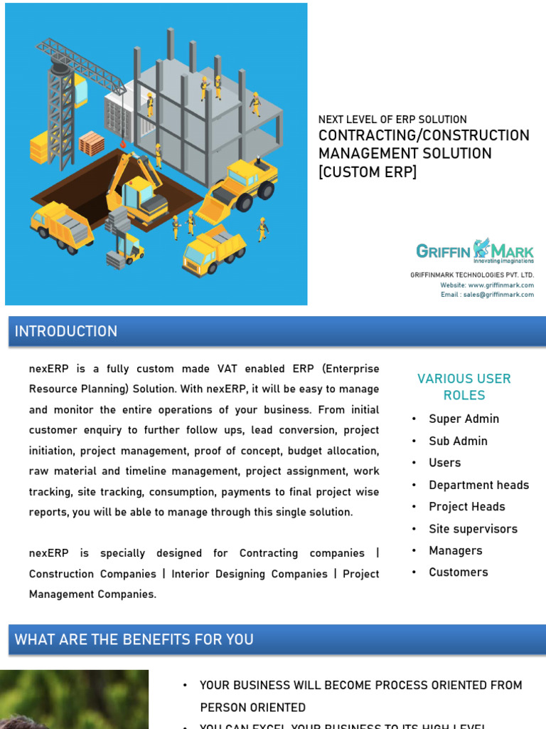 Contracting Construction | PDF | Enterprise Resource Planning | Business