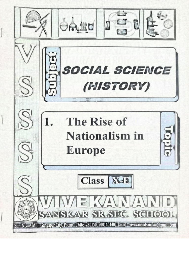 Class X, History, Chapter 1 The Rise of Nationalism in Europe | PDF Class X, History, Chapter 1 The Rise of Nationalism in Europe | PDF