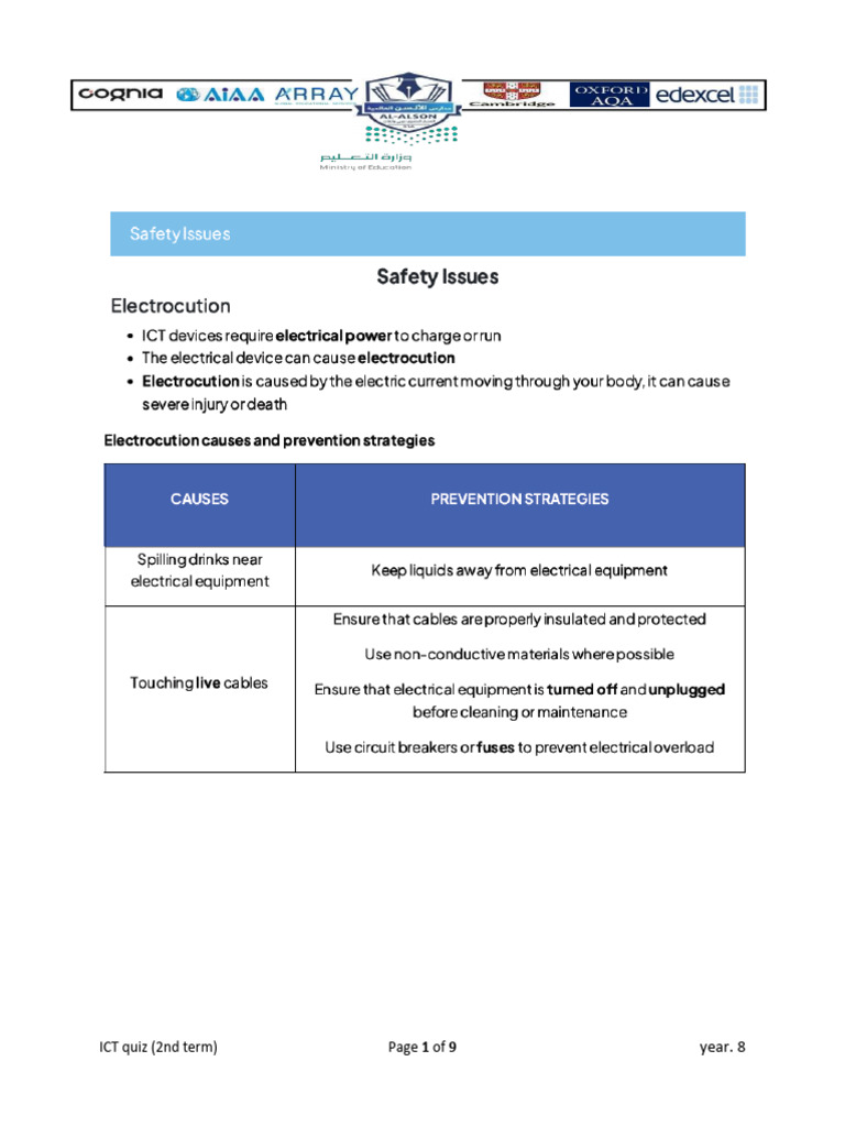Year 8 Revision | PDF