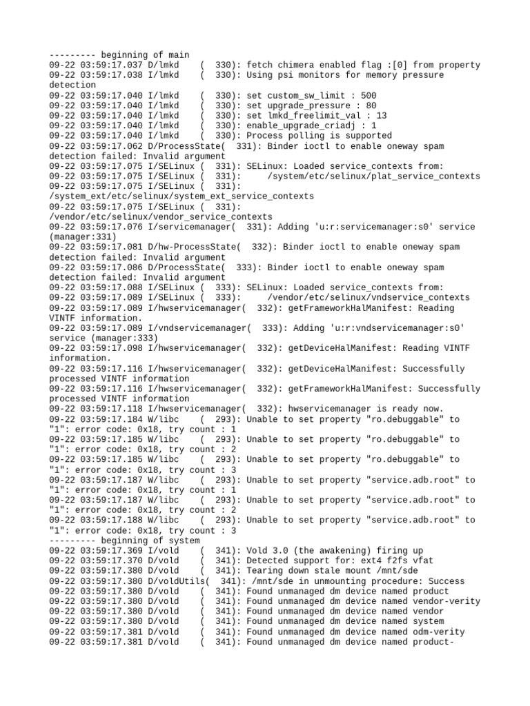 Logcat CSC Compare Log | PDF | Computing | Operating System Technology