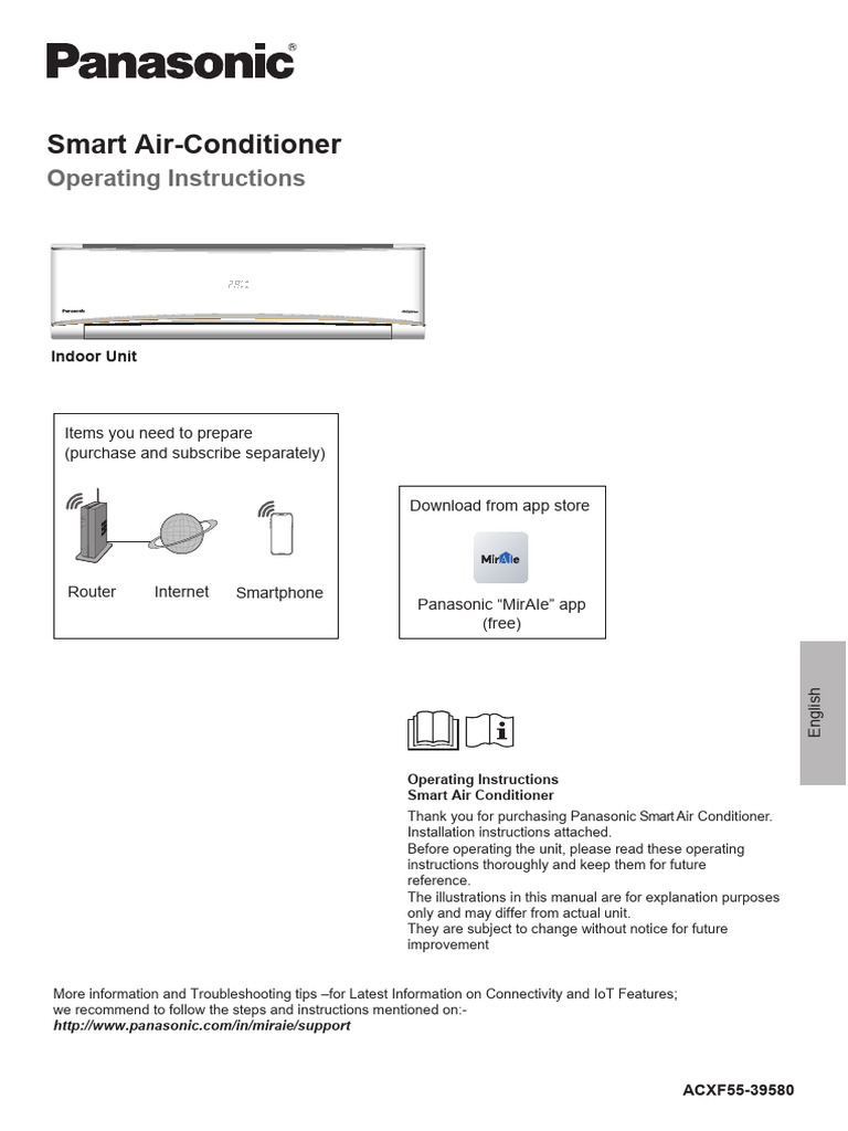 Panasonic Smart AC User Manual | PDF | Wi Fi | Qr Code
