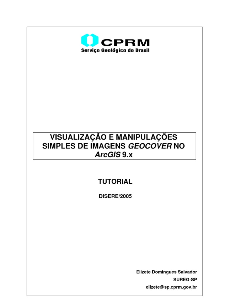 Geocover | PDF | Pixel | Resolução de imagem