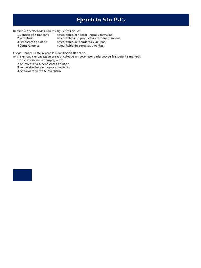 Ejercicio 5to PC | PDF | Pagos | Dinero