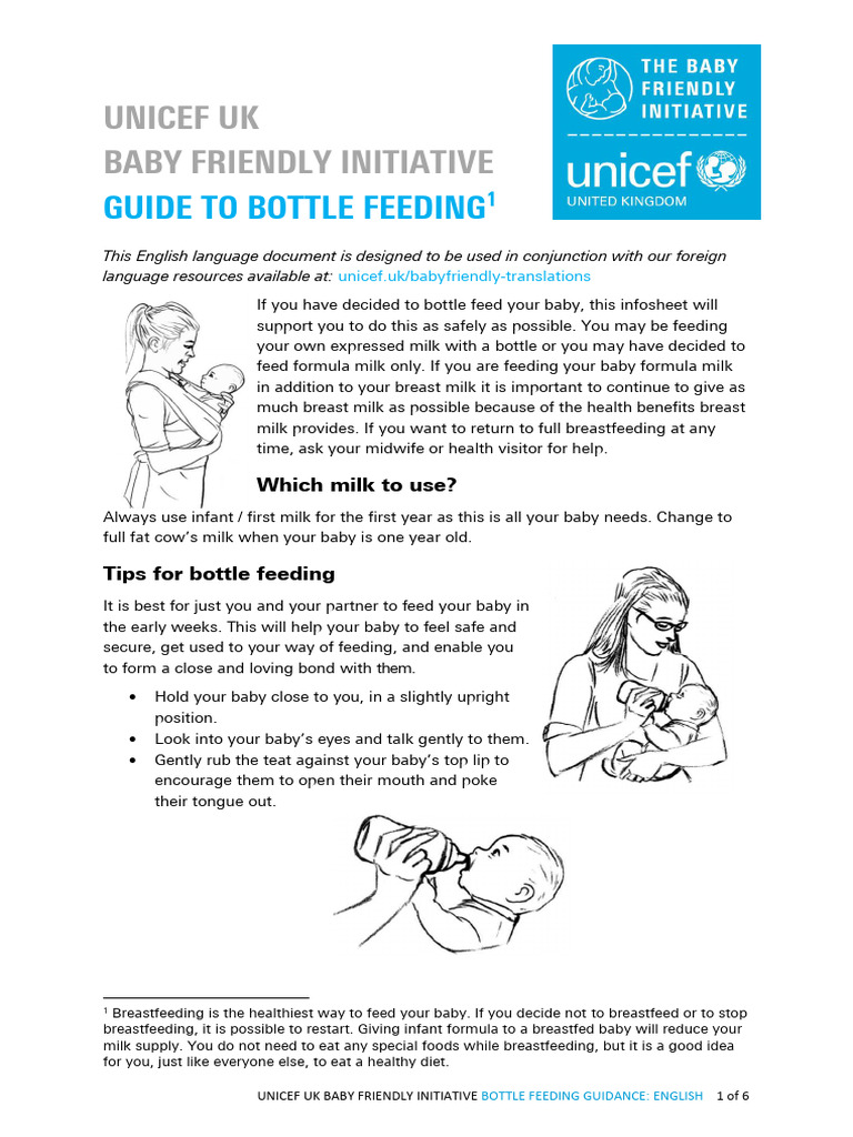 Bottle-feeding-guidance-English-for-reference | PDF | Breast Milk | Breastfeeding