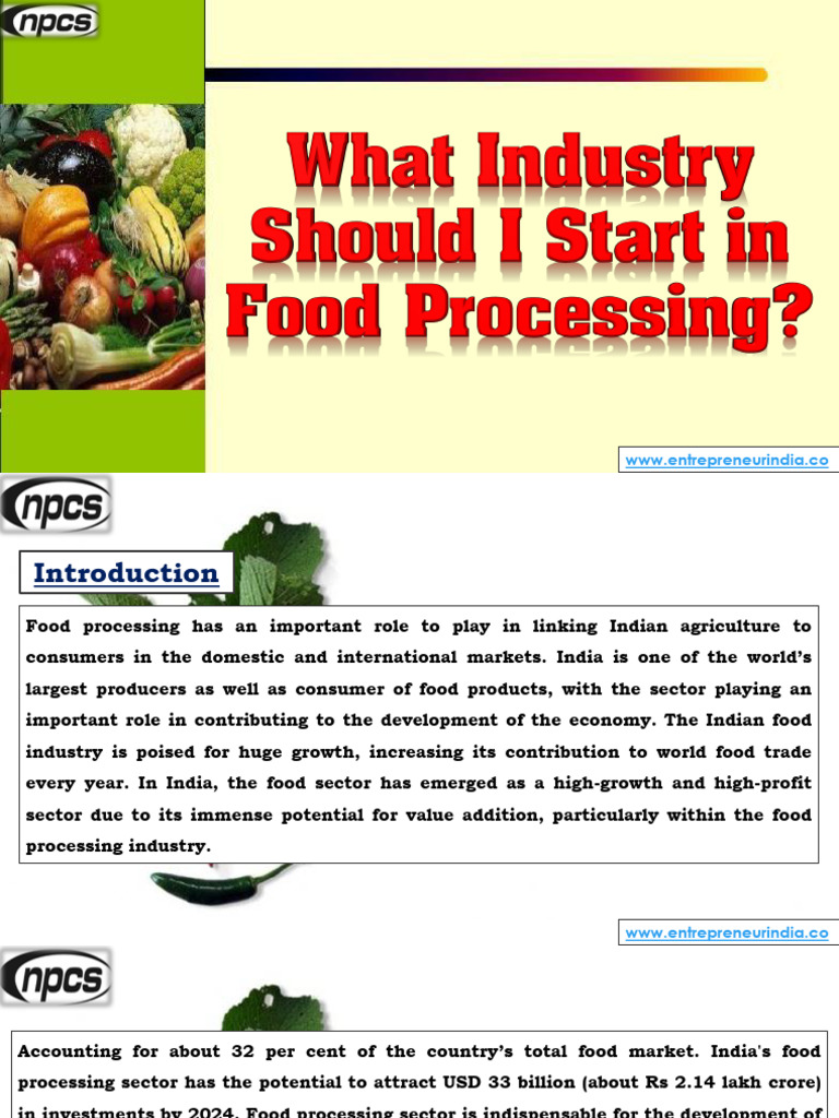 Best Food Processing Business Ideas | PDF | Soybean | Peanuts