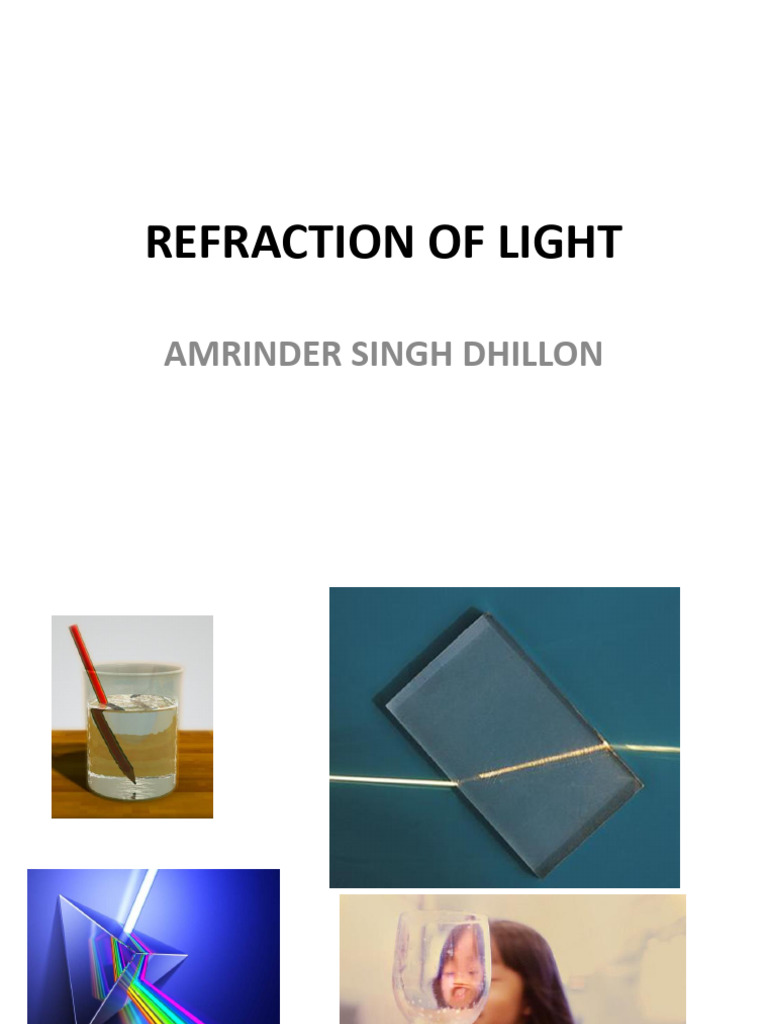 Refraction of Light | PDF | Refractive Index | Refraction