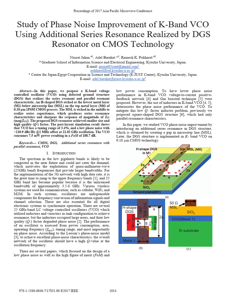 APMC2017 | PDF | Telecommunications Engineering | Electronics
