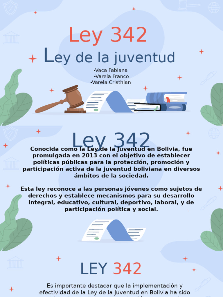 Ley 342 | PDF | Igualdad de género | Estudios de género