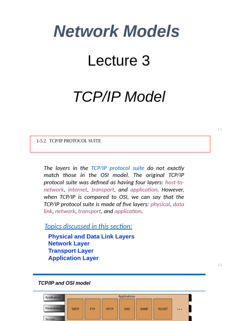 CN - Lecture 3 | PDF | Internet Protocol Suite | Port (Computer Networking)