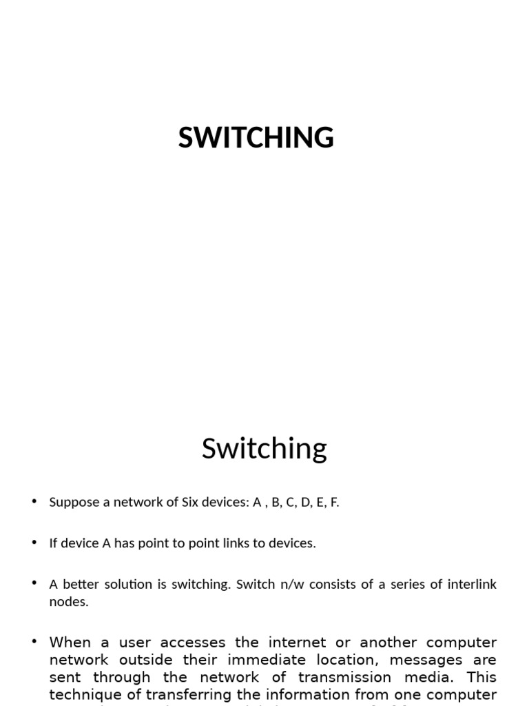 CN - Lecture 5 | PDF | Computer Network | Packet Switching